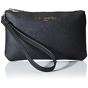 Karl Lagerfeld Paris womens Wristlet, Black/Gold, One Size US
