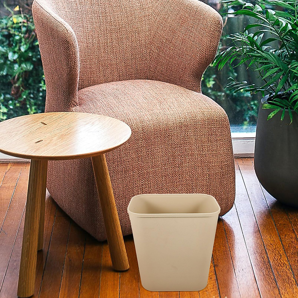 VOSAREA Plastic Slim Trash Can 8L Narrow Spaces Reusable Garbage Container Bin Narrow Space Wastebasket Bucket Toilet Rubbish Pail for Home Office Kitchen Bathroom