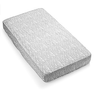 Dainteez - Baby Crib Sheet Set (2 Pack) | Super Snuggly All Natural Jersey Cotton Crib and Toddler Mattress Fitted Cover | Cute Gender Neutral Safari Grey Bedding Design | Great