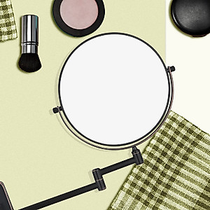 Nicesail Orb 1X/10X Magnifying Makeup Mirrors for Wall Mounted Makeup Mirror 8 Inch, Double-Sided 10x Magnifying Mirror Wall Mount, Oil Rubbed Bronze (8 Inch, 10X)