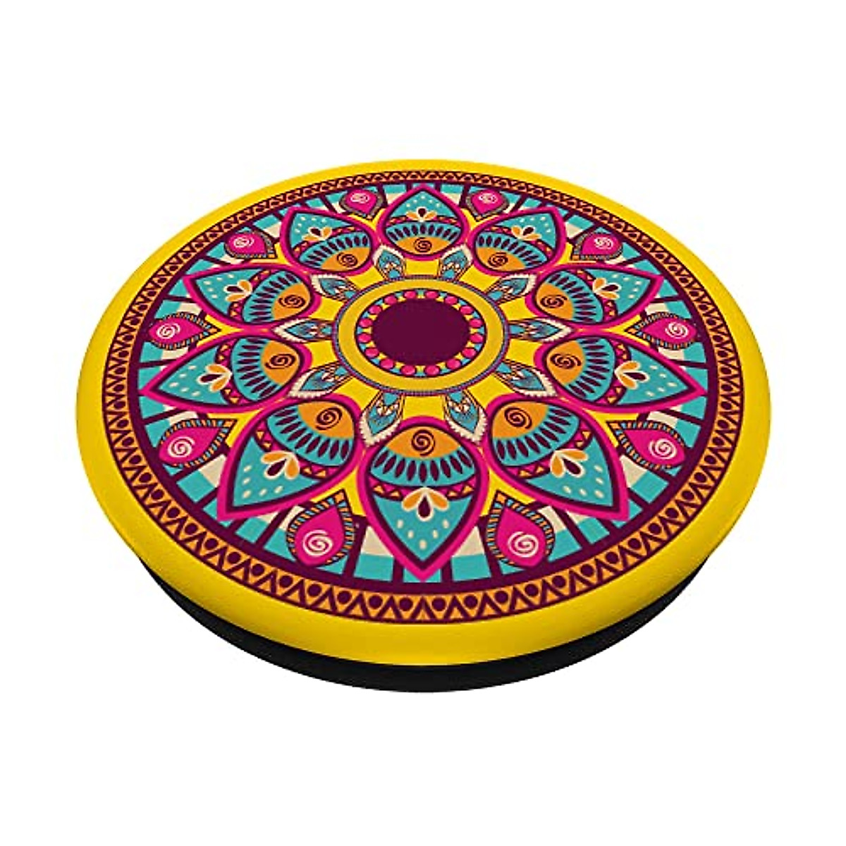 Vibrant Mandala for Peace Relaxation Meditation Aid Focus PopSockets Swappable PopGrip