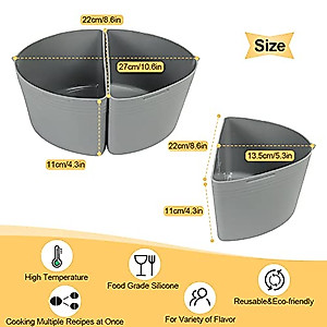 YQL Silicone Slow Cooker Liner, Slow Cooker Divider Liner Fit for Crockpot & Hamilton Beach 6-7QT Reusable Slow Cooker Liner for Most 6 Quart Slow Cooker(Upgraded Thick)