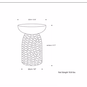 SIMPLIHOME Boyd SOLID MANGO WOOD 13 inch Wide Round Contemporary Wooden Accent Table in Warm Dark Brown, Fully Assembled, for the Living Room and Bedroom