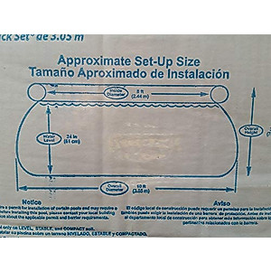 SUMMER WAVES 10' x 30" Quick Set Above Ground Swimming Pool with Filter Pump System includes Filter Cartridge with Built-in Chlorinator