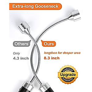 LED Outdoor Grill Light Accessories: Birthday Gifts for Men Him Women Dads Husbands Friends, Father's Day Unique GrillIing Gadgets Barbecue Party Supplies, Super Bright Magnetic BBQ Lights, 2 Pack