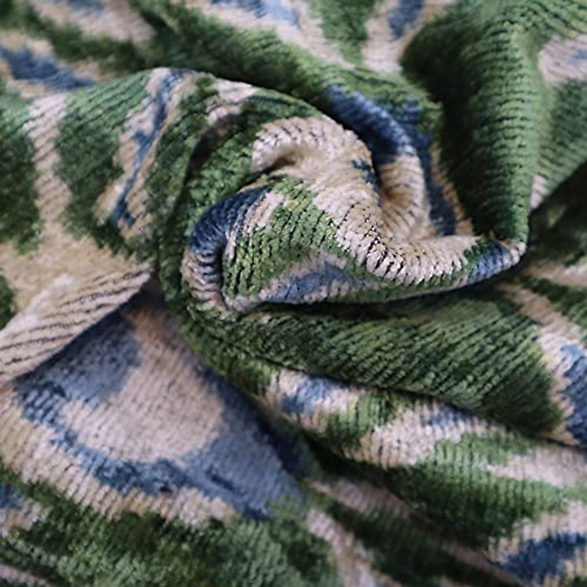 CANVELLO-Exquisite  Down Pillow/Throw Cushion: Feather Pillows Elegance & Art | Iconic Throw Pillows with Ikat Design  | Soft Velvet Silk   (20" x 20”)