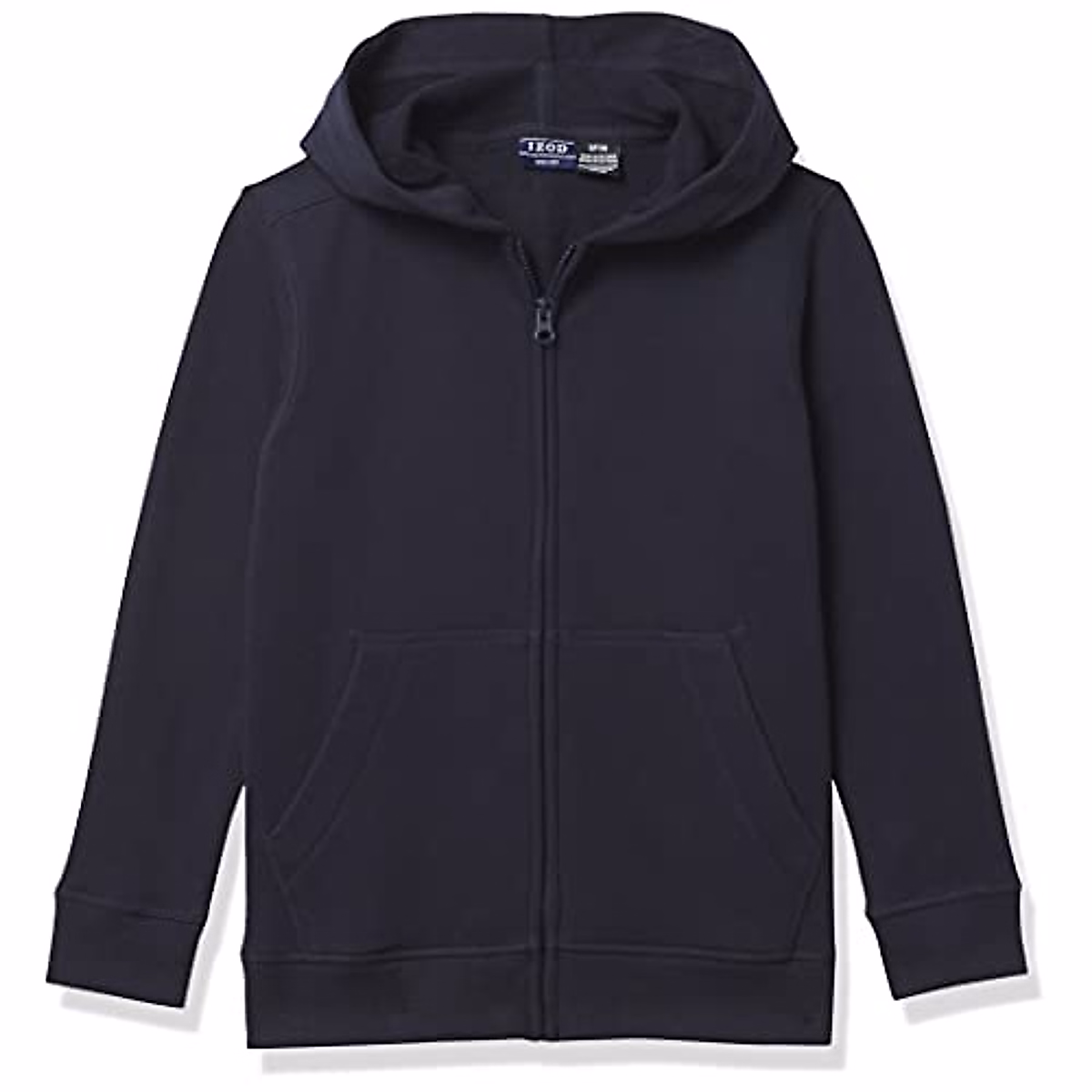 IZOD Boys' Fleece Zip-up Hoodie Sweatshirt, Navy, 5