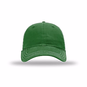 The Hat Pros | Richardson 111 Garment Washed Trucker (Kelly/White)