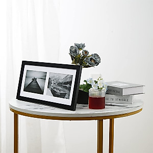 UMICAL 5x7 Picture Frame 2-Opening Collage Picture Frames Gallery Style Black Wood Landscape Photo Frames with HD Plexiglass for Tabletop Stand and Wall Mounting