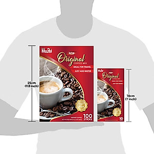 Café Mazel Instant Coffee - Instant Coffee Mix, 3 in 1 Instant Coffee, Value Pack 40 sticks - Original, Mocha, Hazelnut, French Vanilla (Variety Pack)