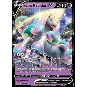 Pokemon - Galarian Rapidash V - SWSH111 - Black Star Promo Card
