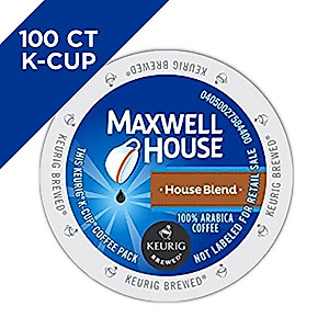 Maxwell House House Blend Medium Roast K-Cup Coffee Pods (100 Pods)