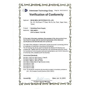 MW Mean Well DRP-480S-48 48V 10A 480W Single Output Industrial DIN Rail with PFC Function Power Supply