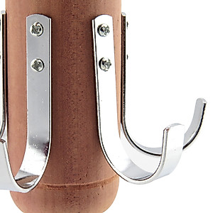 HANGERWORLD Cedar Rotating Belt Organizer Rack Hanger Closet Storage for Belts and Ties