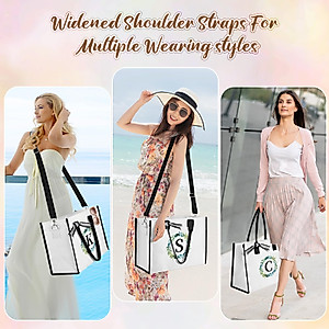 Personalized Customized 50th Friend Teacher Mrs Birthday Christmas Gifts, Can-vas Tote Bag for Women Floral Ini-tial Beach Bags w Cosmetic Bag Inner Pocket 2 Side Pocket Shoulder Strap Card Gift Box C