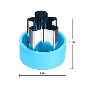 FIRETREESILVERFLOWER 1.5in Vegetable Cutter Shape Set-12PCS Mini Cookie Cutters Fruit Biscuit Pastry Mold Children's Baking and Food Supplement Tool Accessories.(20 Forks)