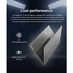 Lenovo Ideapad 3i 15.6" Full HD (1920 x 1080) Touch Business Laptop, Intel Core i5-1135G7, 4-core, 20GB RAM 512GB SSD Storage, Intel Iris X Graphics, Bluetooth, Wi-Fi, Win11, Arctic Grey, W/GaLiMu