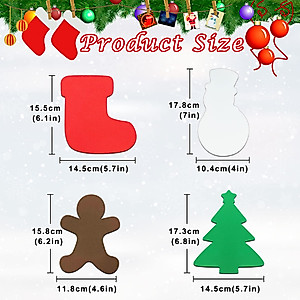 JULBEAR 260Pcs DIY Christmas Foam Crafts Kits for Kids Making Crafts Christmas Party Favors Christmas Foam Stickers Art Ornament Stickers Christmas Craft Decoration Party Supplies