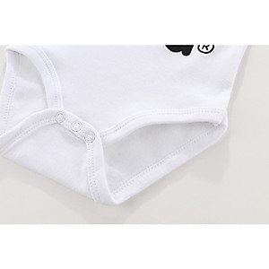 ZAV Unisex Infant Baby Clothes Twins I Love Papa I Love Mama Short Sleeve Bodysuit