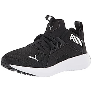 PUMA Women's SOFTRIDE ENZO NXT Sneaker, Puma Black-Metallic Silver, 8.5