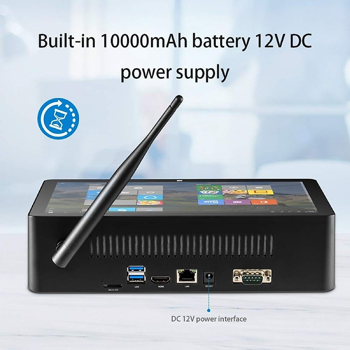 Tablet Computer, PiPo X10s All-in-One Mini PC 10.1 inch 6GB+64GB Windows 10 IntelCeleron J4105 Quad Core Tablet PC, Support WiFi BT TF Card RJ45