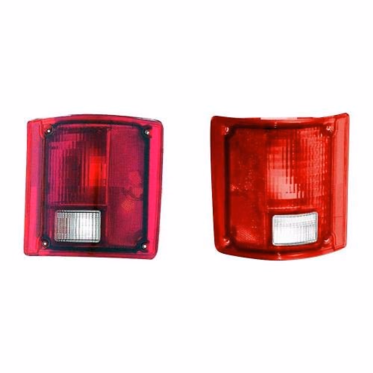GO-PARTS - Pair/Set - for 1973-1991 Chevrolet (Chevy) K5 Blazer Tail Lights Lens - Left & Right (Driver & Passenger) Side Replacement GM2809111 GM2808111 5965776 5965775 1974 1975 1976 1977 1978