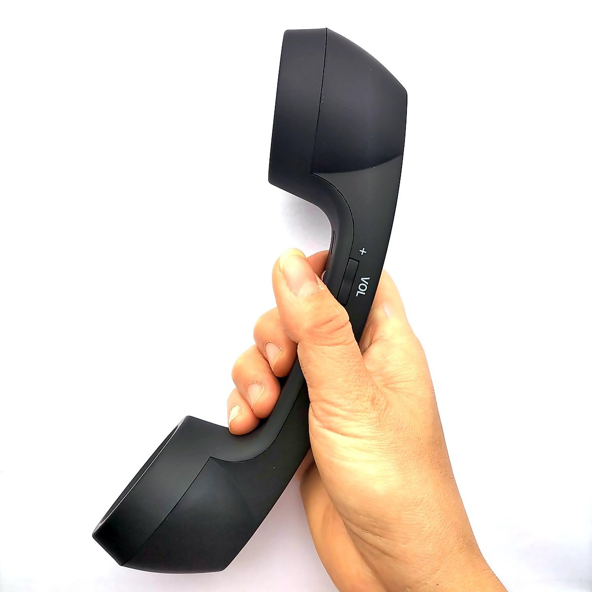 ENJOY-UNIQUE Wireless Bluetooth Mic Headphones Comfort Retro Phone Handset Mic Speaker Phone Call Receiver Compatible with iPhone iOS Android iOS Cell Phone Telephone