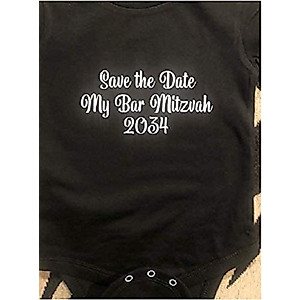Bat mitzvah 2037 2038 baby girl onesie ® bar mitzvah jewish boy onesie ® bodysuit infant one piece