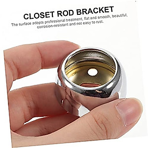 DOITOOL 16 Pcs Shower Curtain Holders Shower Curtain Rod Holder L Brackets Heavy Duty Nail Free Adjustable Rod Bracket Holder Adhesive Curtain Rod Holder Wardrobe Closet Tension Rod Holder