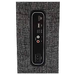 Rockville ONE-Tower All-in-One Tower Bluetooth Speaker System+HDMI/Optical/RCA, Black