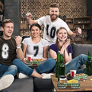 20 Pcs Football Party Supplies Kit Football Snack Trays Football Party Favors Sports Game Day Decorations Super Football Games Food Trays Football Birthday Party Serving Trays