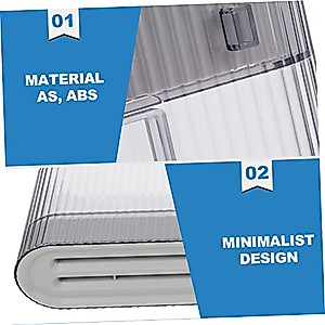 UPKOCH 3pcs Storage Organizer for Free Container Holder Stand Convenient Bar Multifunctional Cutlery Rack Silverware Wall Accessory Mounted Block Display Grey Tool Kitchen Utensil Punch