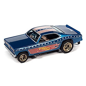 Auto World Hot Wheels Patriotic 4Gear - 1970's Plymouth Duster HO Scale Slot Car