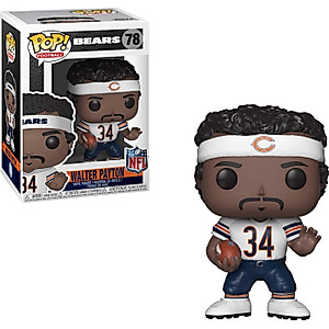 POP Football Legends: Bears - Walter Payton Funko Vinyl Figure (Bundled with Compatible Box Protector Case), Multicolor, 3.75 inches