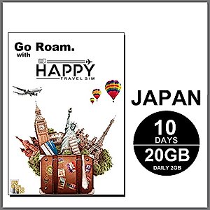 Japan SIM Card, Japan Travel Roaming SIM Card (10DAYS-20GB)