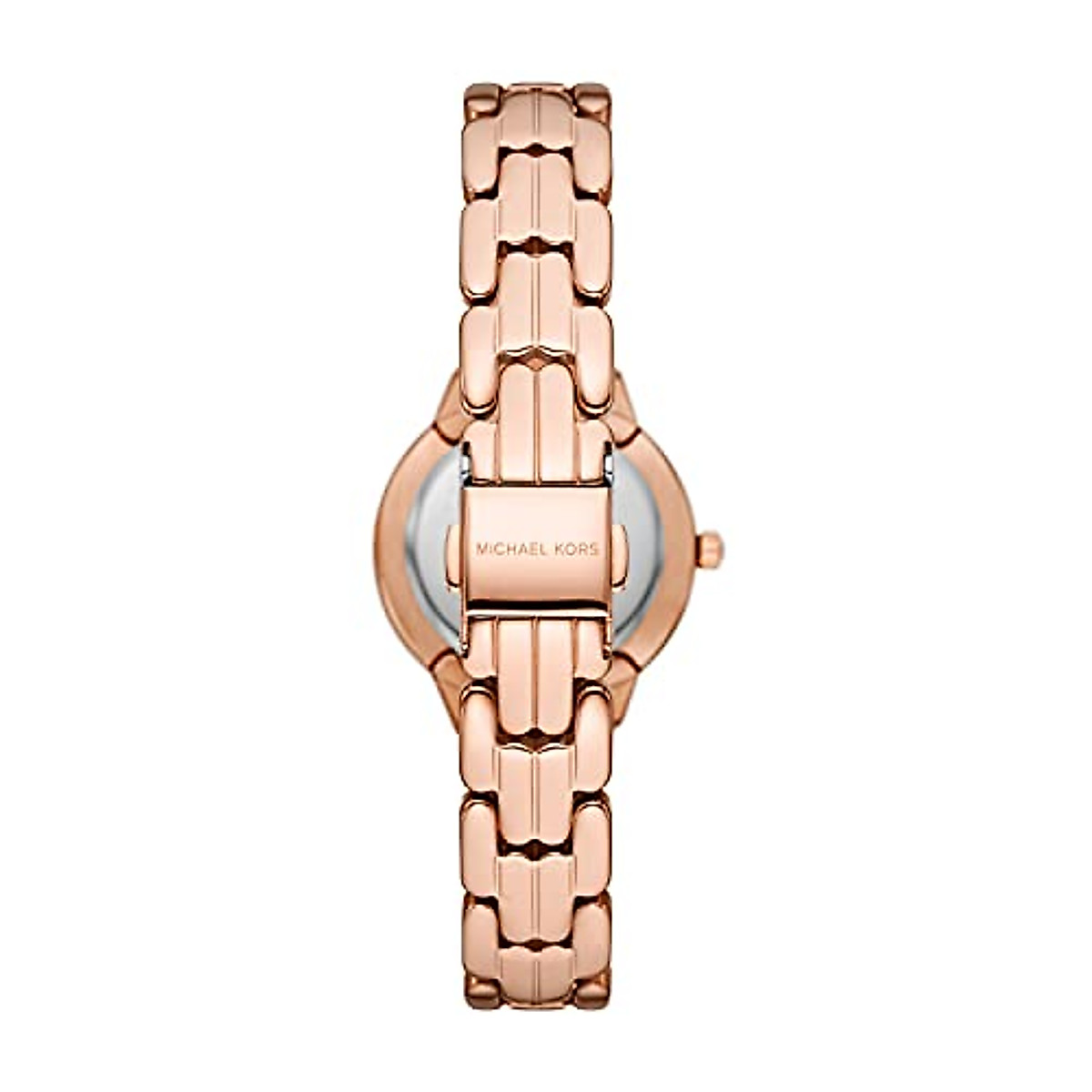 Michael Kors Women's Allie Quartz Watch with Stainless Steel Strap, Rose Gold, 12 (Model: MK1039)