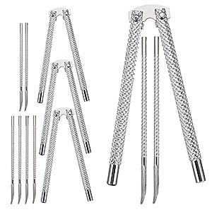 DOITOOL 1 Set Crab Claw Metal Forks Pliers Set Pliers Tool Crab Crackers Seafood Forks Picks Walnut Pecan Tool Seafood Accessory Compact Lobster Crackers Portable Crab Crackers Silver Crab