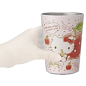 Skater STCV2-A Stainless Steel Tumbler, Hot and Cold Retention, Convenience Store Coffee, 13.5 fl oz (400 ml), M, Hello Kitty Happiness Girl Sanrio