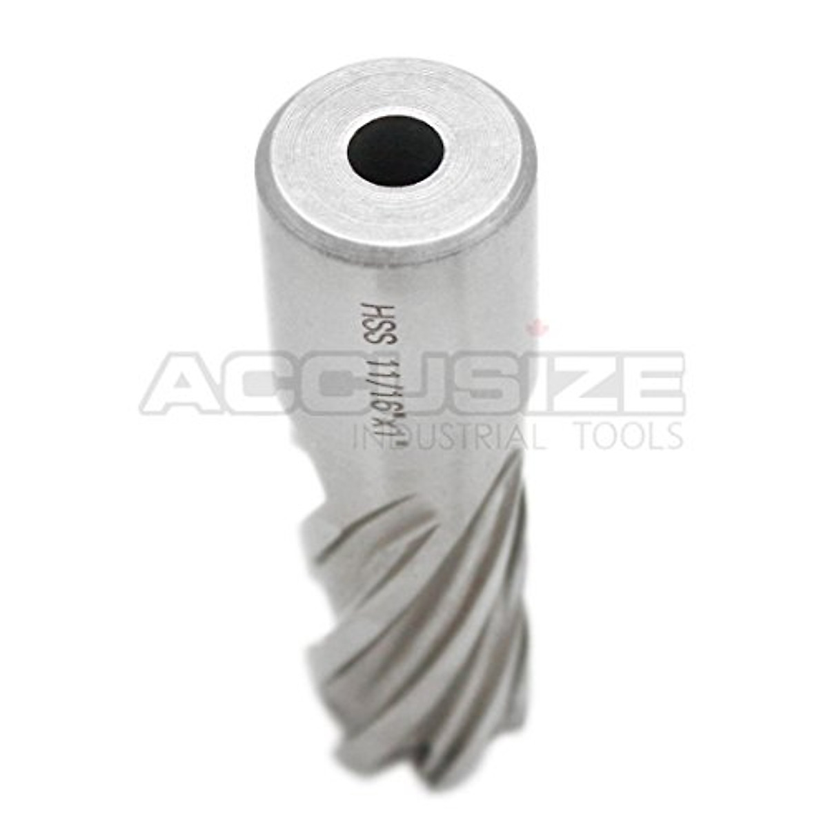 Accusize Industrial Tools 11/16'' X1'' Cutting Depth H.S.S. Annular Cutter with 1 Pc Pilot Pin, 2080-2016Pin
