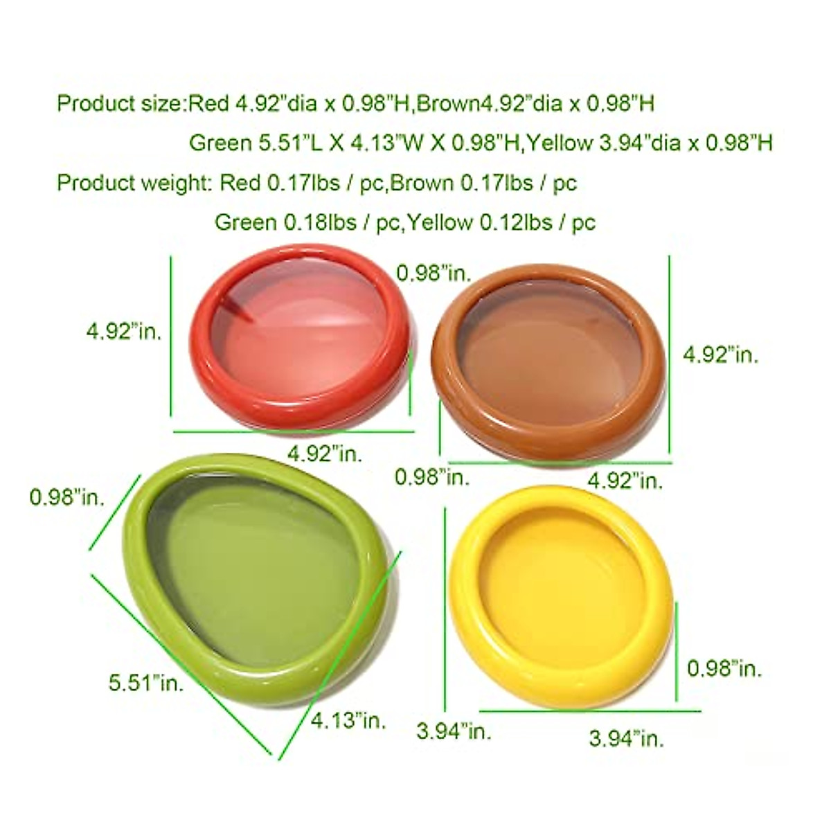 halteoly 4PC Fruit and Vegetable Storage Containers Set for Fridge, Onion Storage Container Tomato Saver and Lemon Keeper,Avocado Saver
