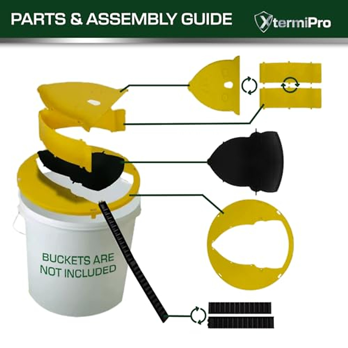 Bucket Mouse Trap | Bucket Trap for Mice and Rats | Multi Catch | Auto Reset 5 Gallon Bucket Mouse Trap | Mouse Traps Bucket for Indoor and Outdoor Use | Reusable Bucket Mouse Trap Lid