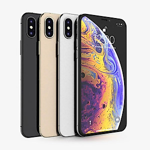 Apple iPhone Xs Max A12 Bionic Mobile Phone 6.5inch 4GB RAM 64GB/256GB ROM Hexa Core 12MP NFC 4G LTE Original iOS Cellphone 64GB with Face ID/White