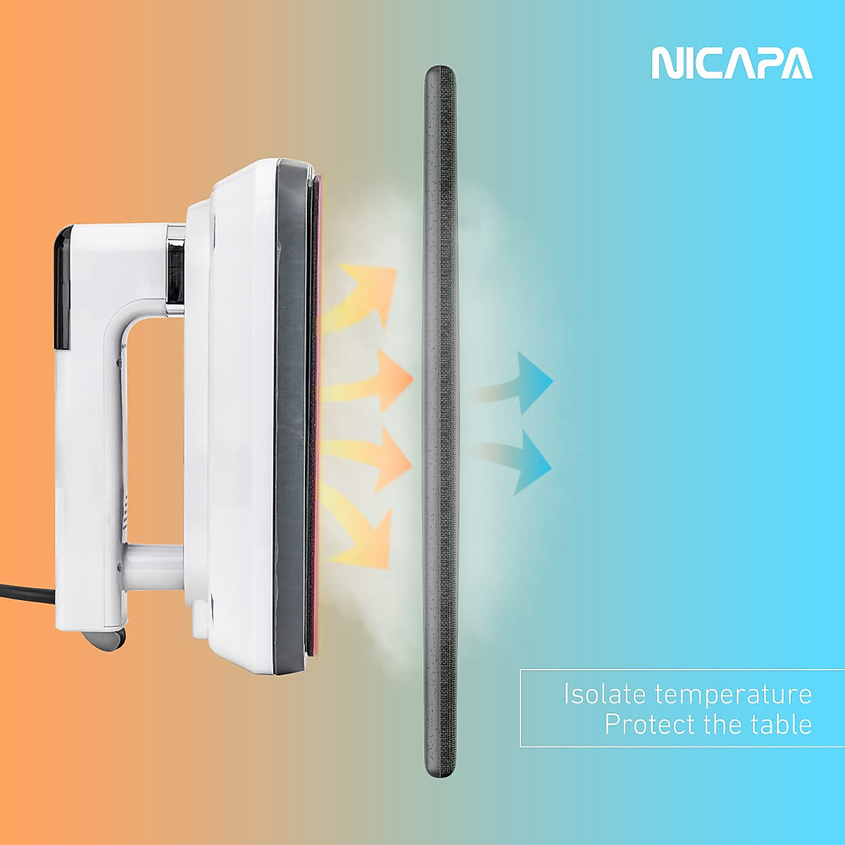 Nicapa Heat Press Mat （12x12 inch ）for Cricut Easypress/Easypress 2 Craft Heating Transfer Vinyl HTV Ironing Insulation Heating Mats