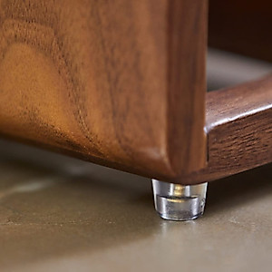 Large Capacity Wooden Knife Block，Household Knife Holder Without Knives Walnut Material，Ventilation Design Countertop Knife Storage Space Saver (Color : Black walnut)