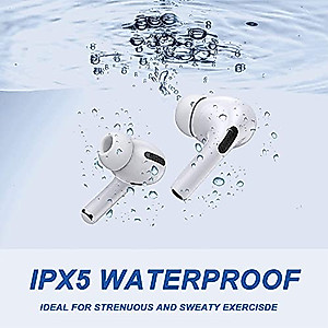 WLFYMZ Fast Charging Case Waterproof Wireless Earbuds for Sports, 4 Mics with Bluetooth Headphones, Noise Canceling Headset in-Ear Stereo Ear Buds Earphones, 24Hours Support for iPhone/Android (Pro3)