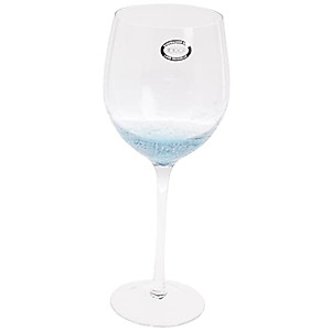 Abbott Collection Blue/Clear Fish Cut Goblet