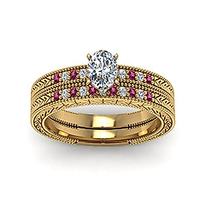 friend birthday gifts cocktail rings for women jewelry birthday gifts for 14 year old Wedding dress matching Ring MarquiseWhite Diamond in Gold Created Pink Sapphire Rings in Size 12