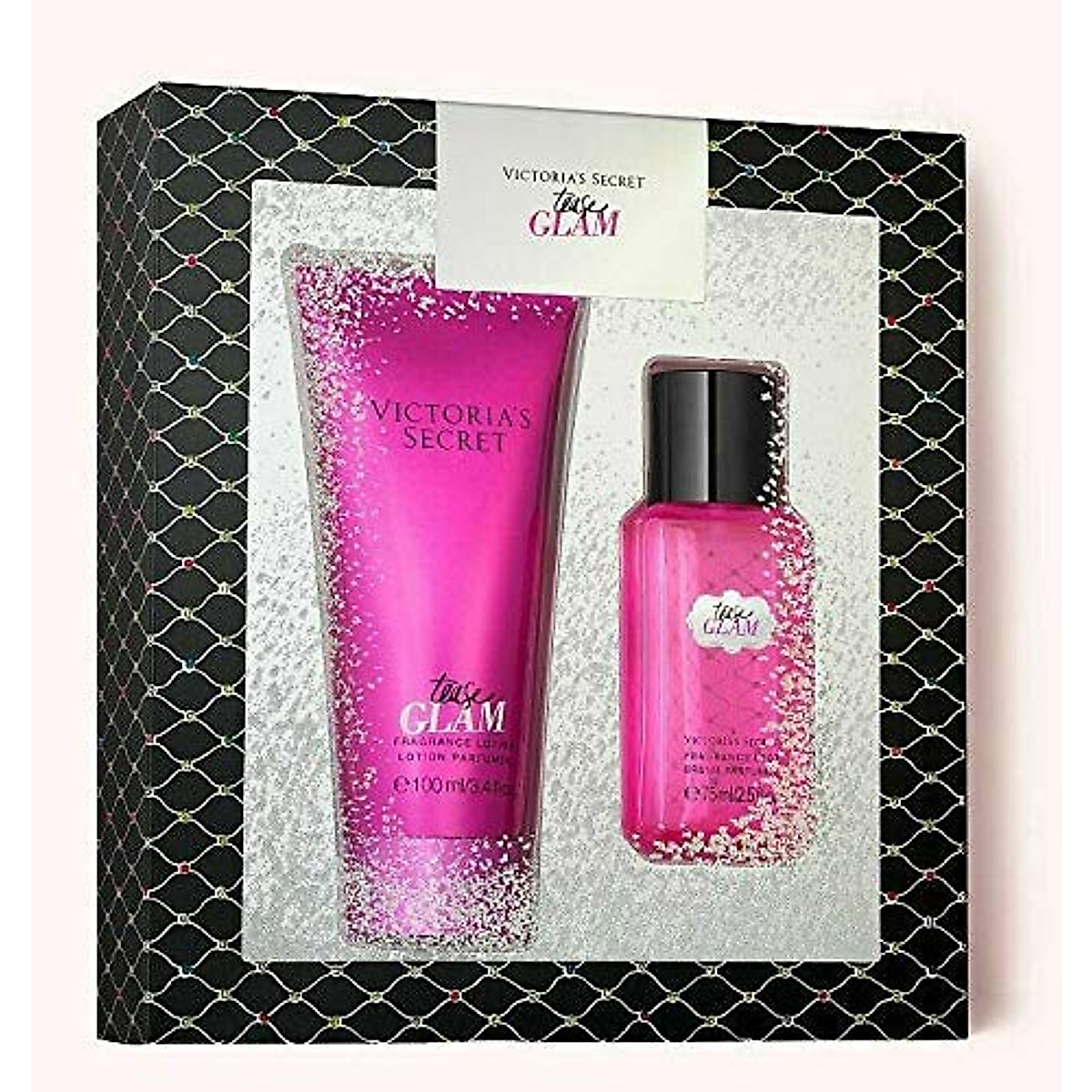 Victoria's Secret Tease Glam Fragrance Mist and Body Lotion 2-Piece Gift Set for Women, Limited Edition