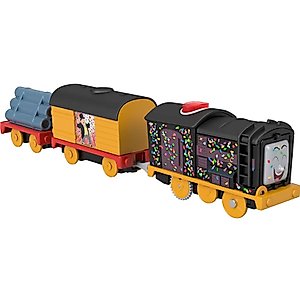 Thomas & Friends Motorized Toy Train Talking Diesel Engine with Sounds Phrases & Cargo Car for Preschool Pretend Play Kids Ages 3+ Years