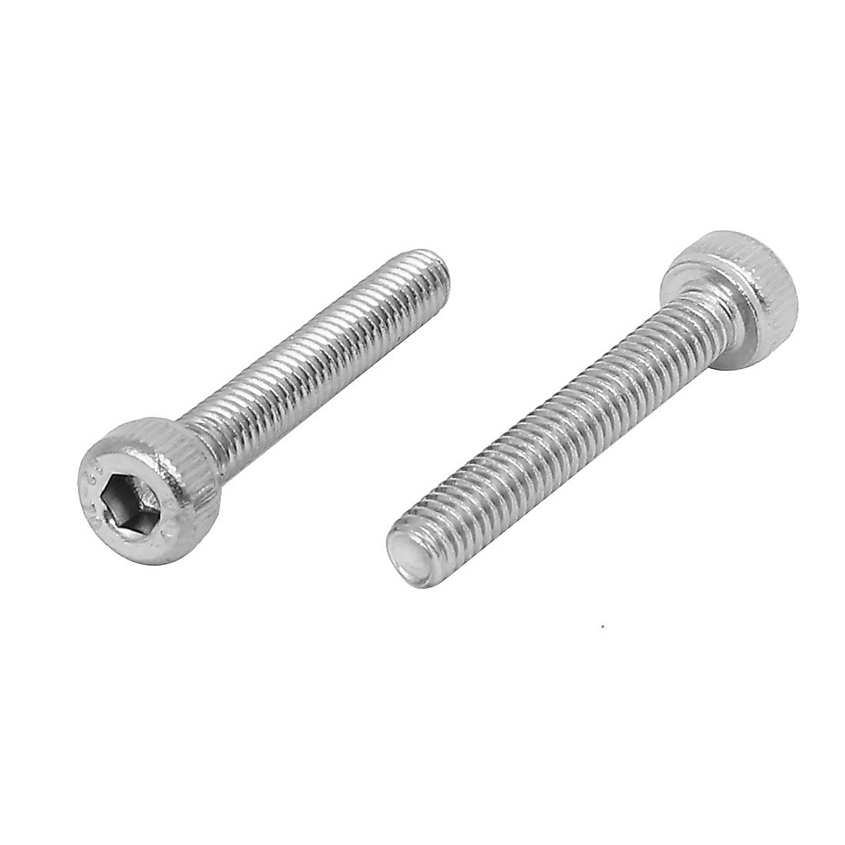 uxcell® M4x25mm Thread 304 Stainless Steel Hex Socket Head Cap Screw Bolt DIN912 80pcs